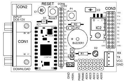 Scheda robot con CB220